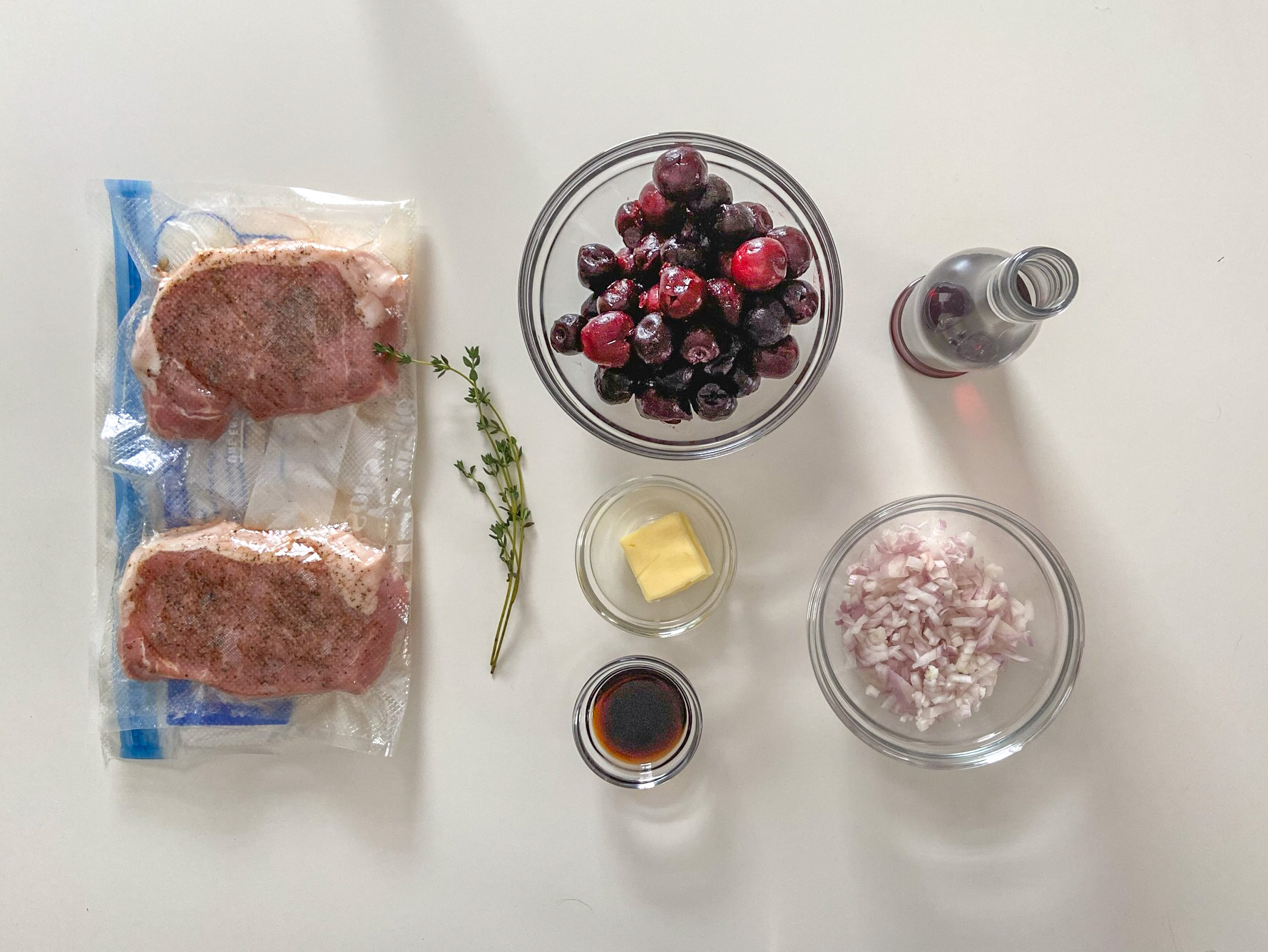 Pork Chops with Cherry-Port Wine Sauce_Ingredients – Using Your Suvie